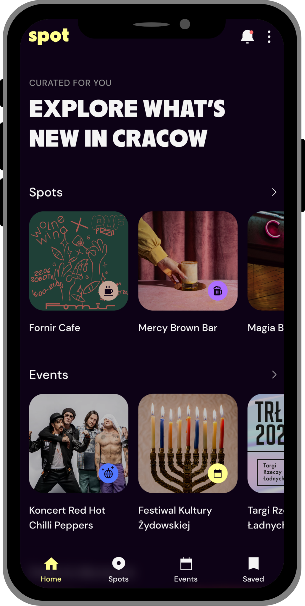 Spot – Places, events, city